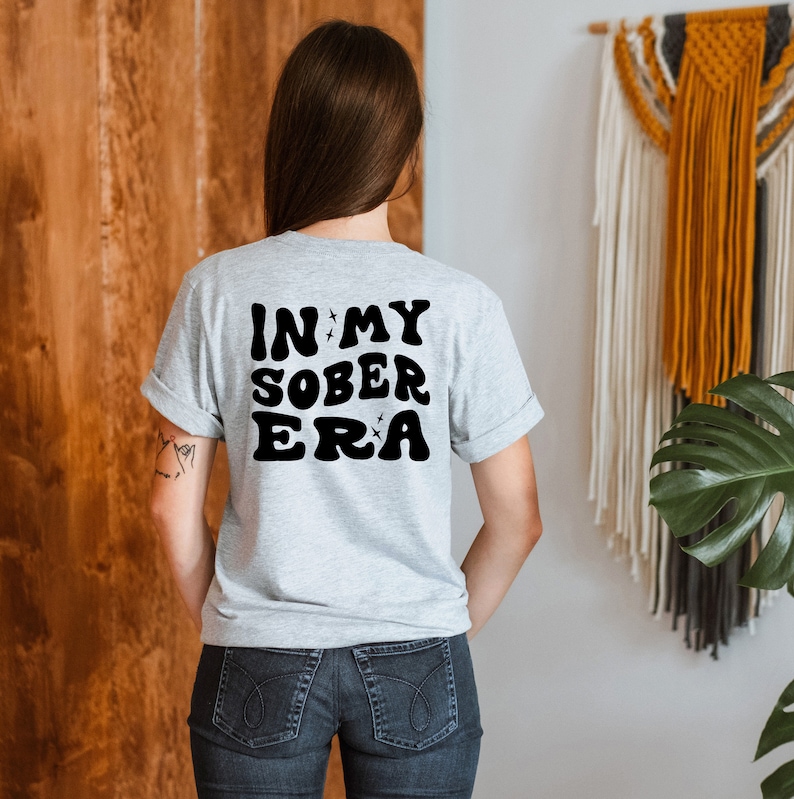 In My Sober Era Shirt, Sober Era Tshirt, Sobriety Gift for Women ...