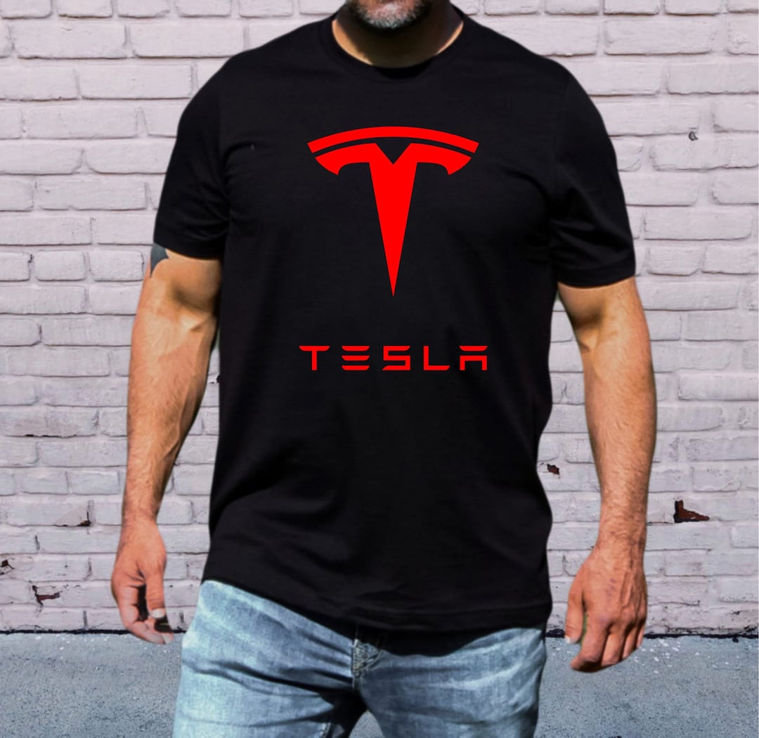 Tesla Red Logo Shirt, Gift for Tesla Owner, Tesla Lovers Shirt, Tesla ...