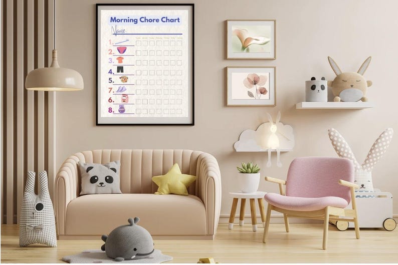 Printable Chore Chart for Kids – Girl Version - Etsy