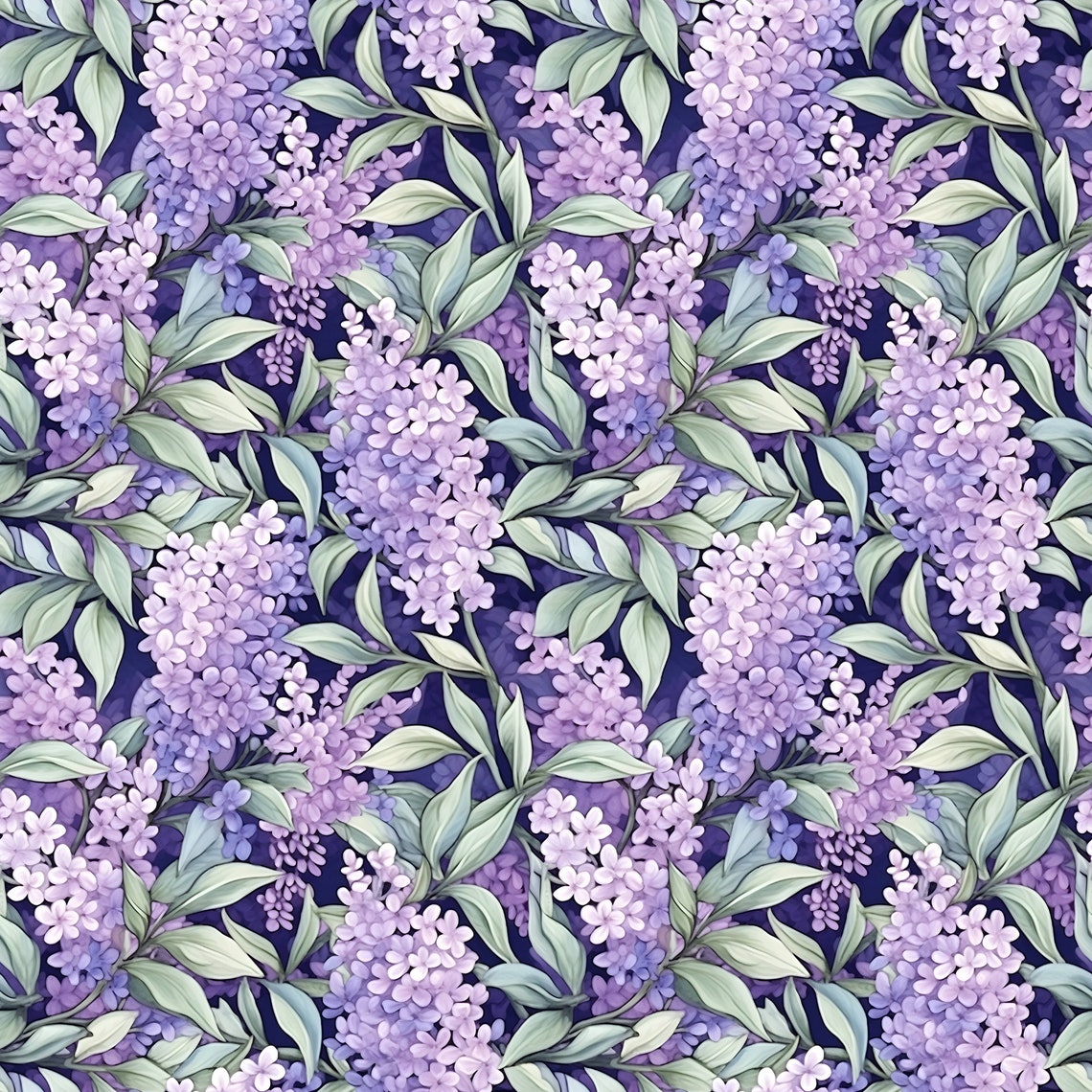 100 William Morris Style Seamless Floral Patterns, 50 Flower Types and ...