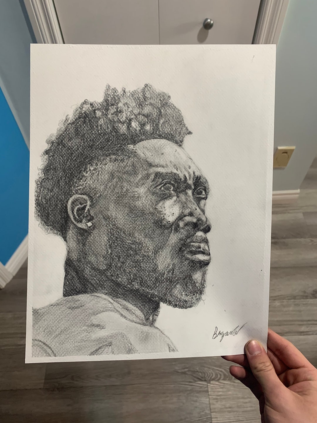 Alphonso Davies Portrait Print From World Cup 2022 Qatar - Etsy