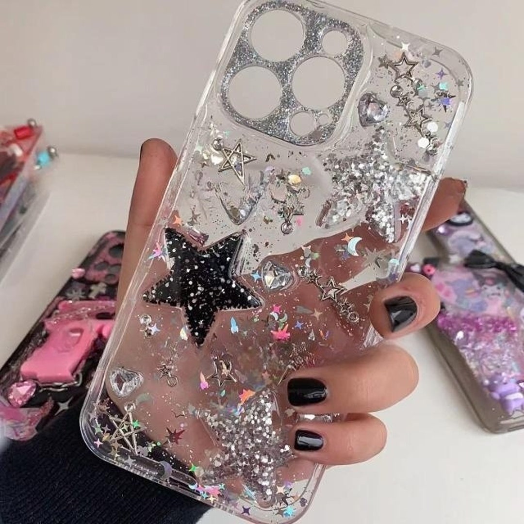 Glitter Crisis Phone Case,sparkle Rhinestones iPhone Cover,cute Phone ...