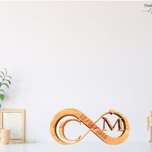 Personalized Infinity Wood Sign | Valentine's Day Gift | Infinity Sign ...