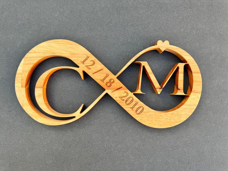 Personalized Infinity Wood Sign | Valentine's Day Gift | Infinity Sign ...