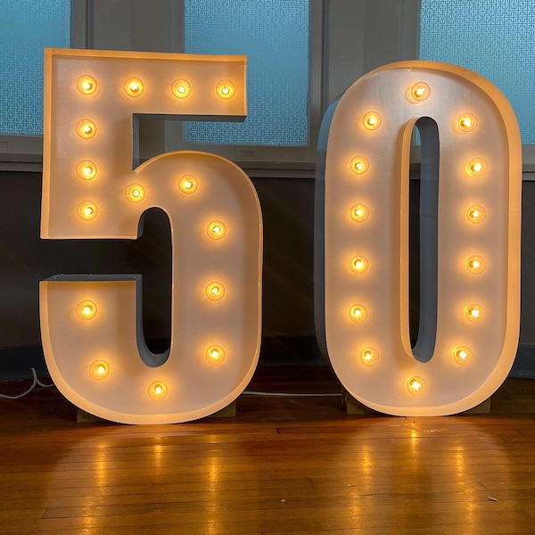 Light up Numbers - Etsy