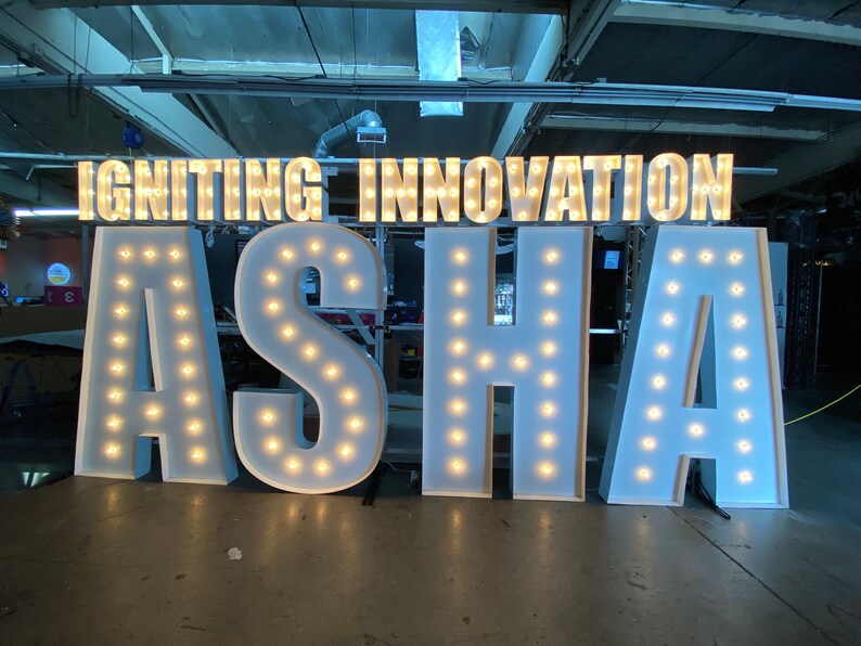 Marquee Letters Stacking Stand Stacked Marquee Letters - Etsy