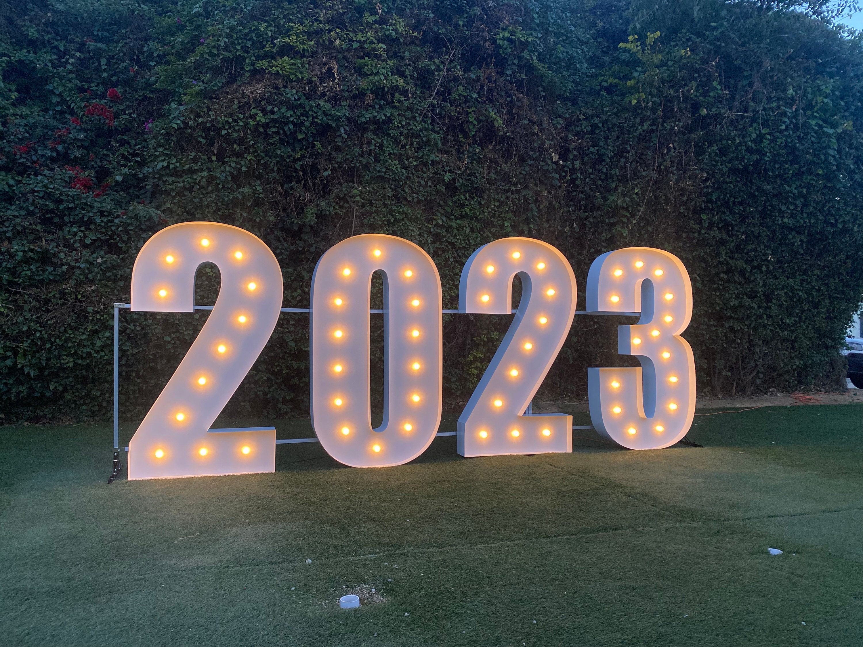Extra Large Marquee Numbers 6ft Tall | Large Light up Numbers 5ft 6ft ...