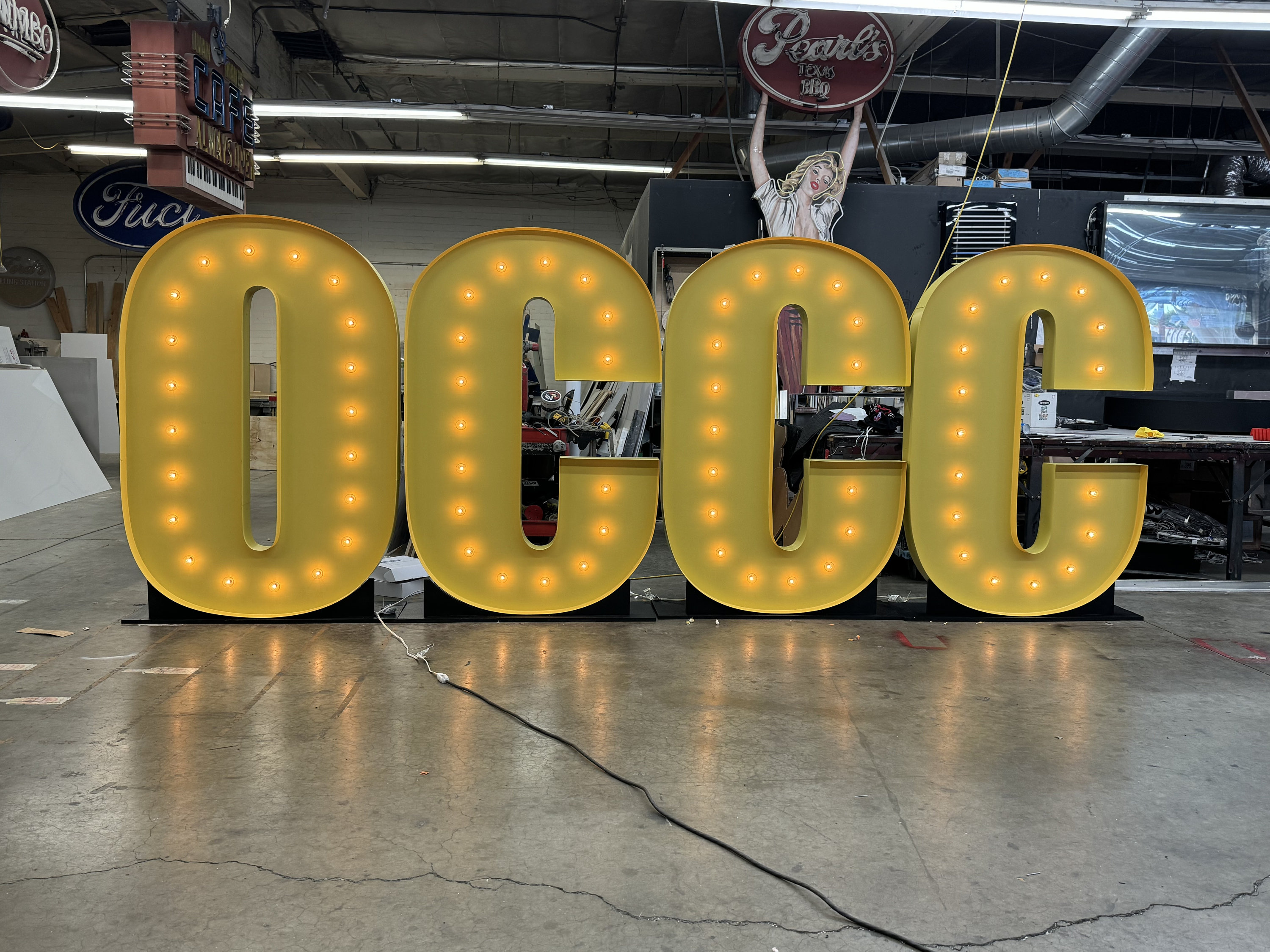 Colored Large Marquee Letters 5ft Tall Giant Light up Letters and ...