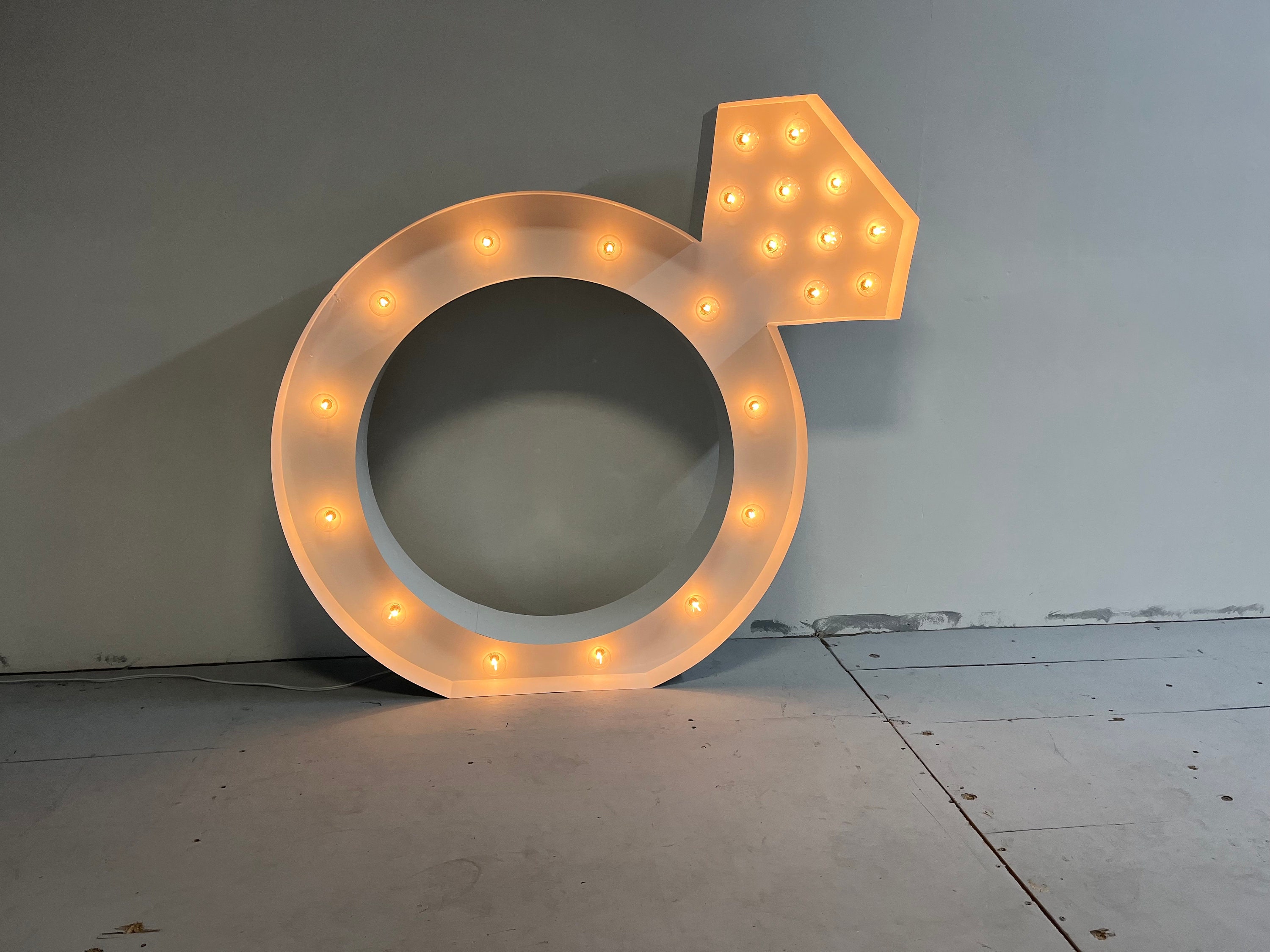 Large Marquee Ring 4ft Tall | Large Marquee Symbol | Large Light up ...