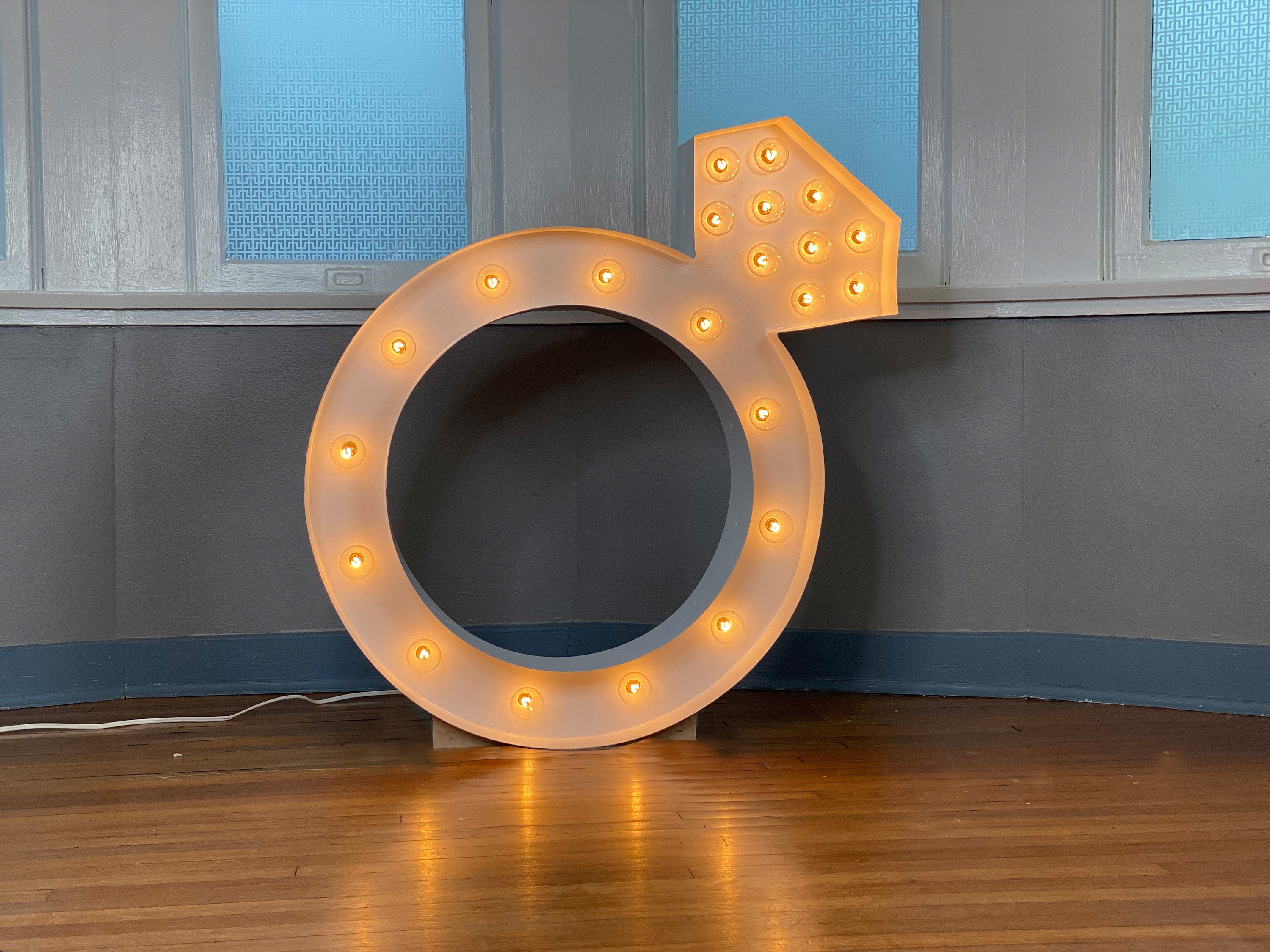 Large Marquee Ring 4ft Tall | Large Marquee Symbol | Large Light up ...
