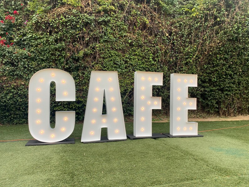 Extra Large Marquee Letters 5ft Tall giant Light up Letters and Numbers ...