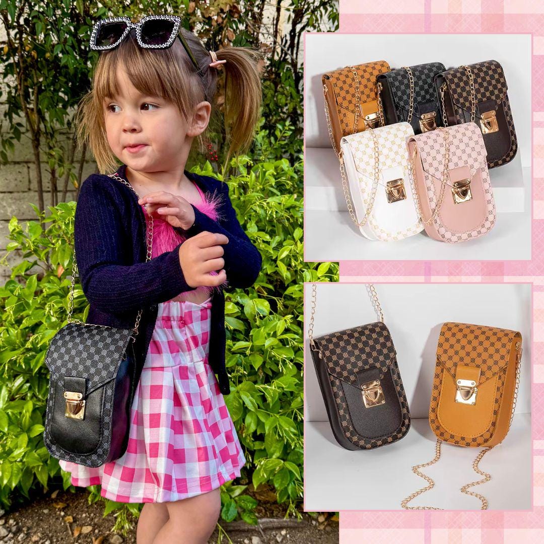 Little Girls Purse Designer Handbag + Sunglasses & Gift Box | Toddler ...