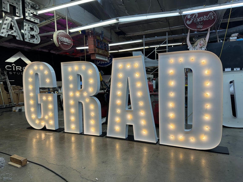 Large Marquee Letters 4ft 5ft 6ft | PROM Letters, GRAD Letters ...