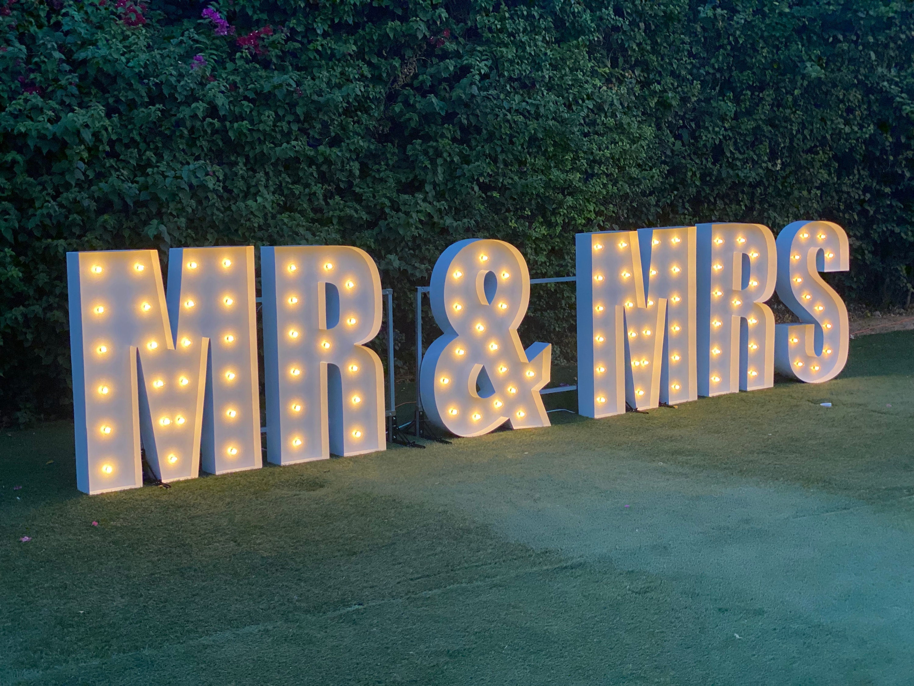Large MR & MRS Letters 5ft Tall (full Set Discounted Price) | Mr and ...