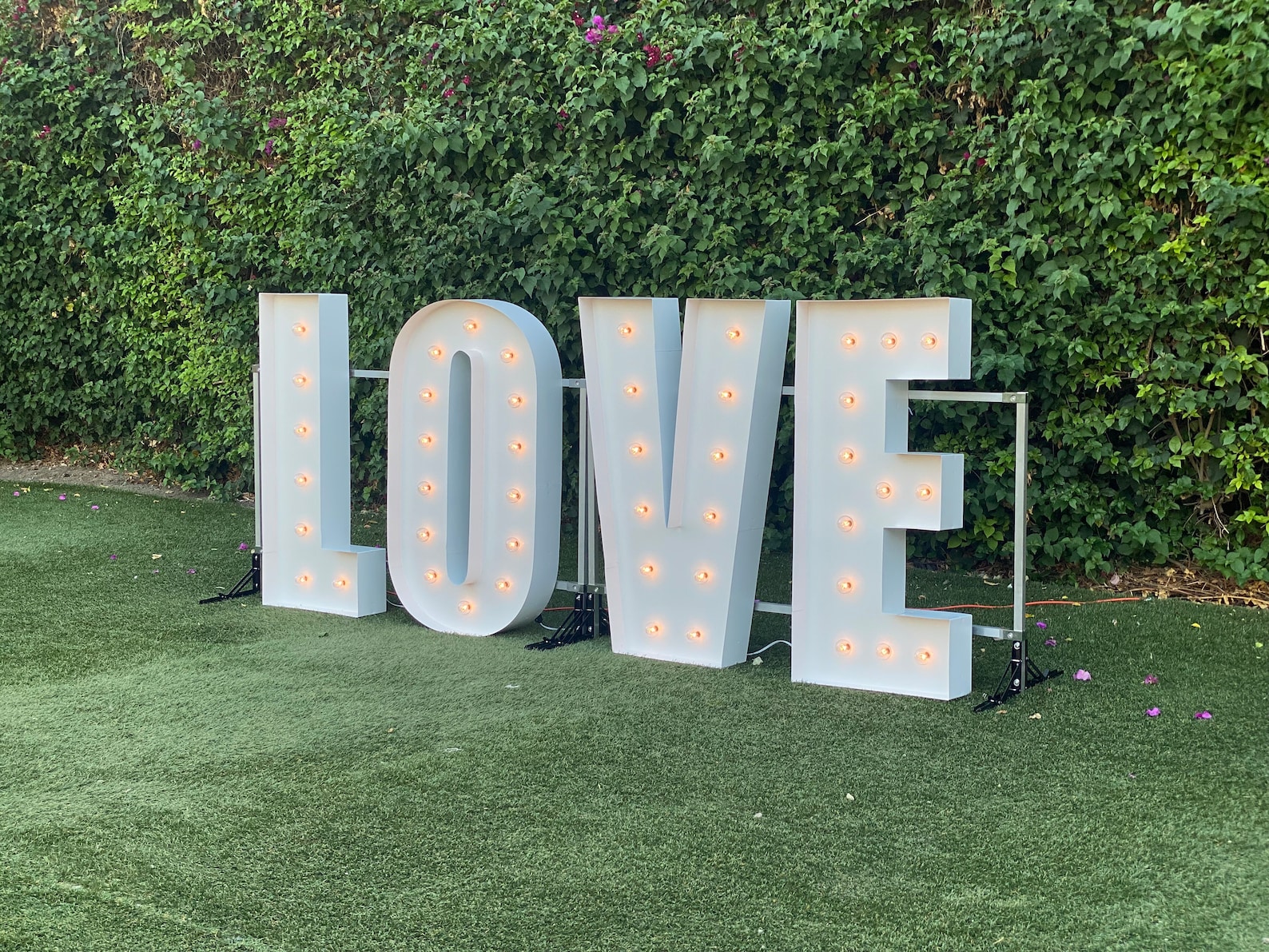 5ft Marquee Letters Metal Stand for Large Marquee Letters, Large Light ...