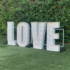 5ft Marquee Letters Metal Stand for Large Marquee Letters, Large Light ...