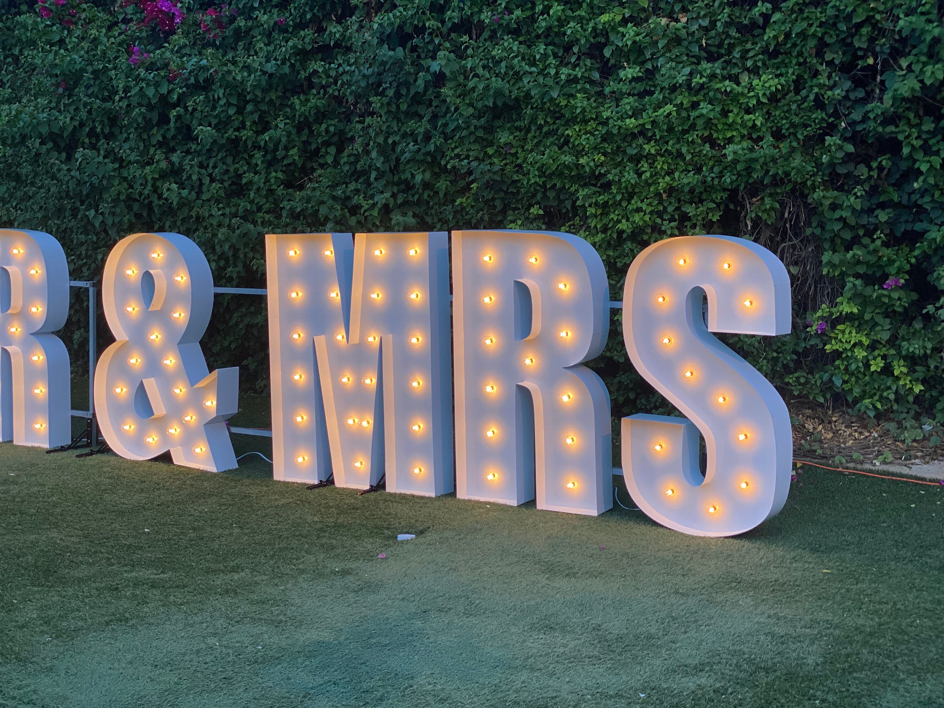 Large MR & MRS Letters 5ft Tall (full Set Discounted Price) | Mr and ...