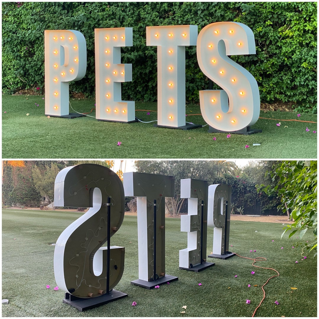 4ft Marquee Letters Metal Stand for Large Wood Marquee Letters 4ft ...