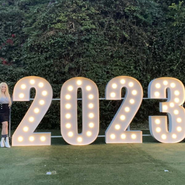 Marquee Numbers - Etsy