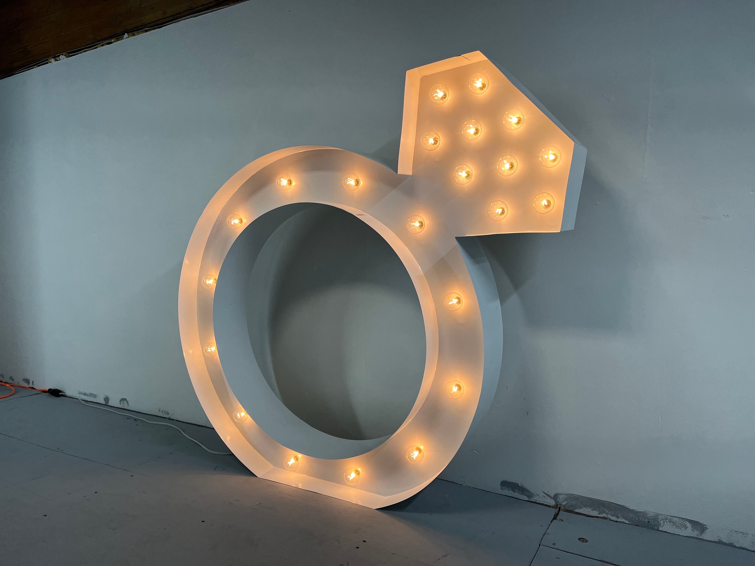 Large Marquee Ring 4ft Tall | Large Marquee Symbol | Large Light up ...
