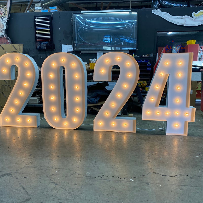 Light up Numbers - Etsy