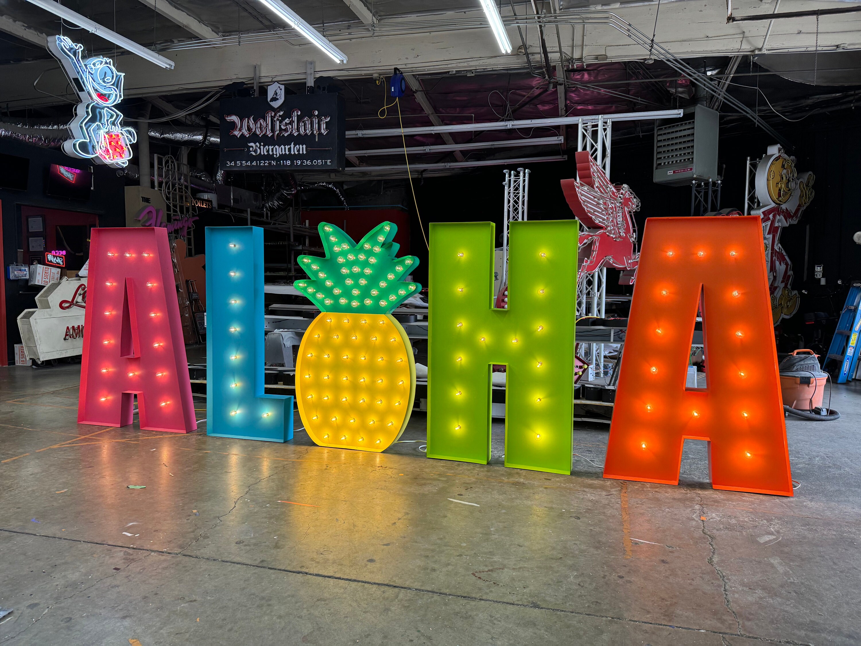 Colored Large Marquee Letters 5ft Tall | Giant Light up Letters and ...