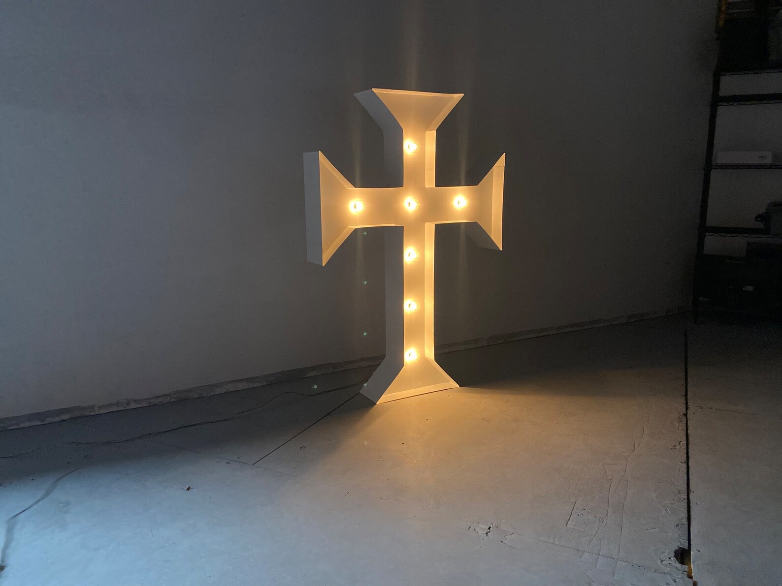 Large Lighted Cross 4ft 5ft Tall | Christmas Cross | Outdoor Christmas ...