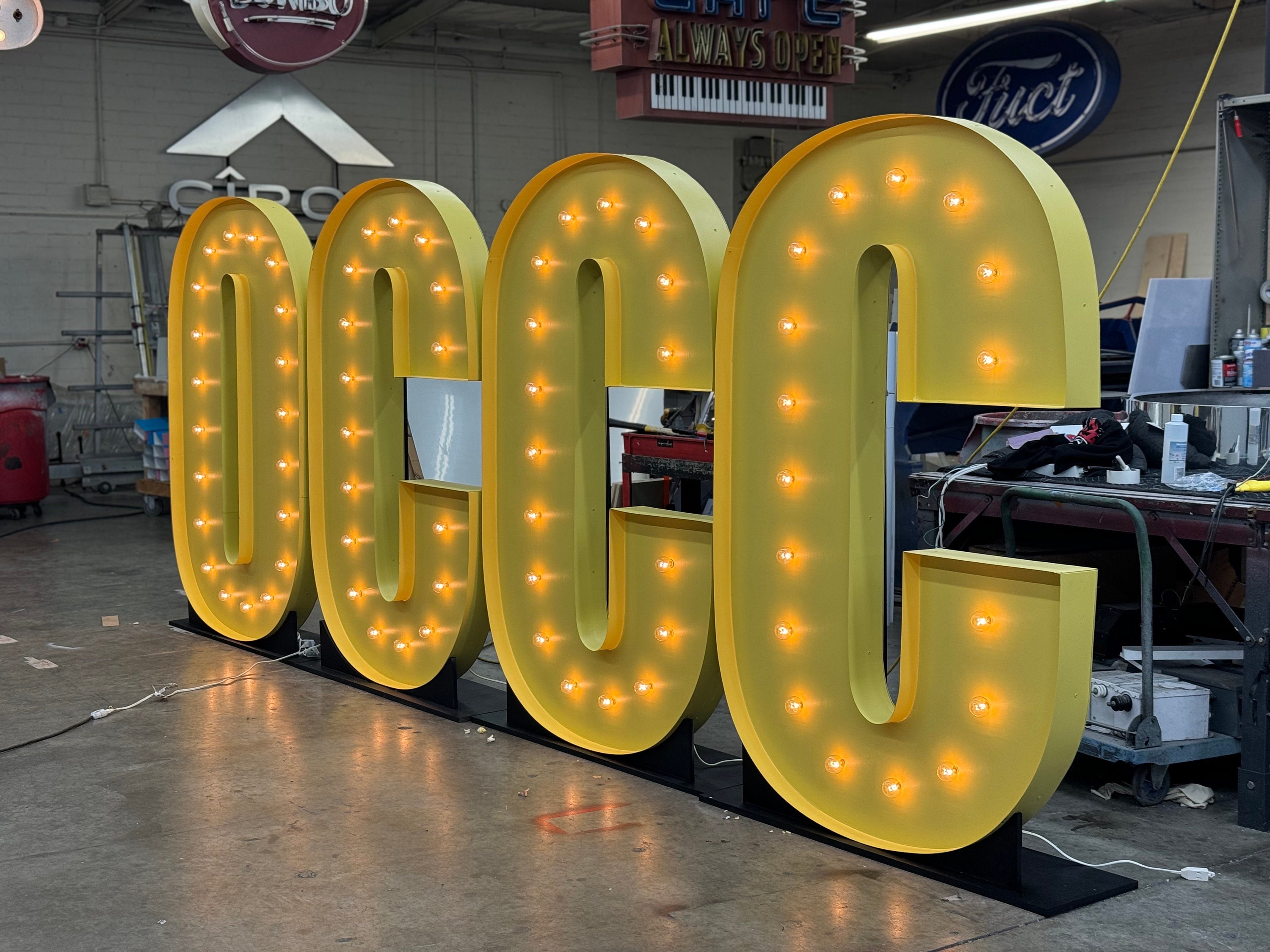 Colored Large Marquee Letters 5ft Tall | Giant Light up Letters and ...