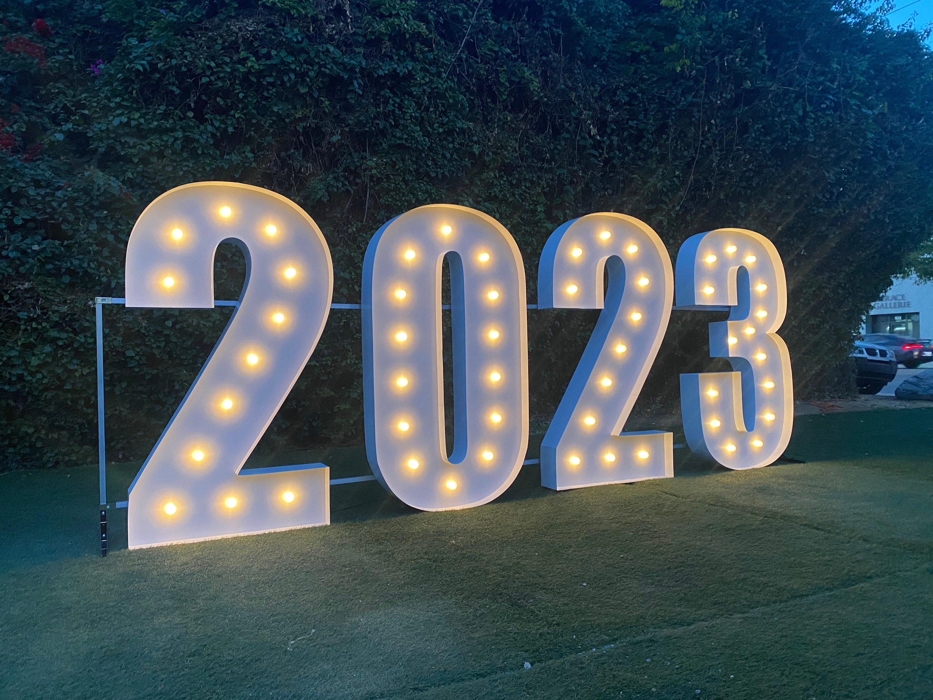 Extra Large Marquee Numbers 6ft Tall | Large Light up Numbers 5ft 6ft ...