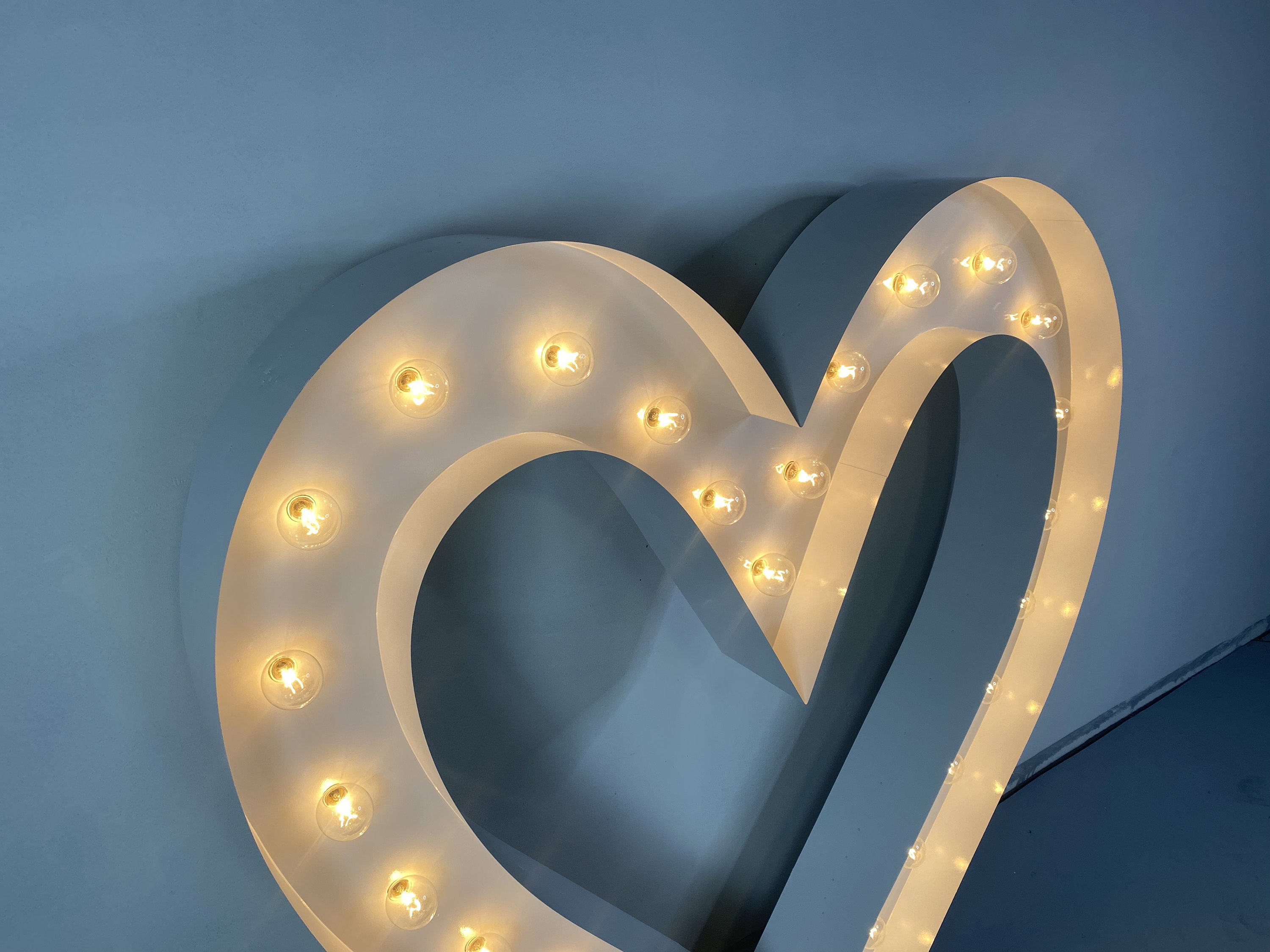 Large Marquee Heart 4ft Tall Marquee Heart Shape Symbol Light up ...