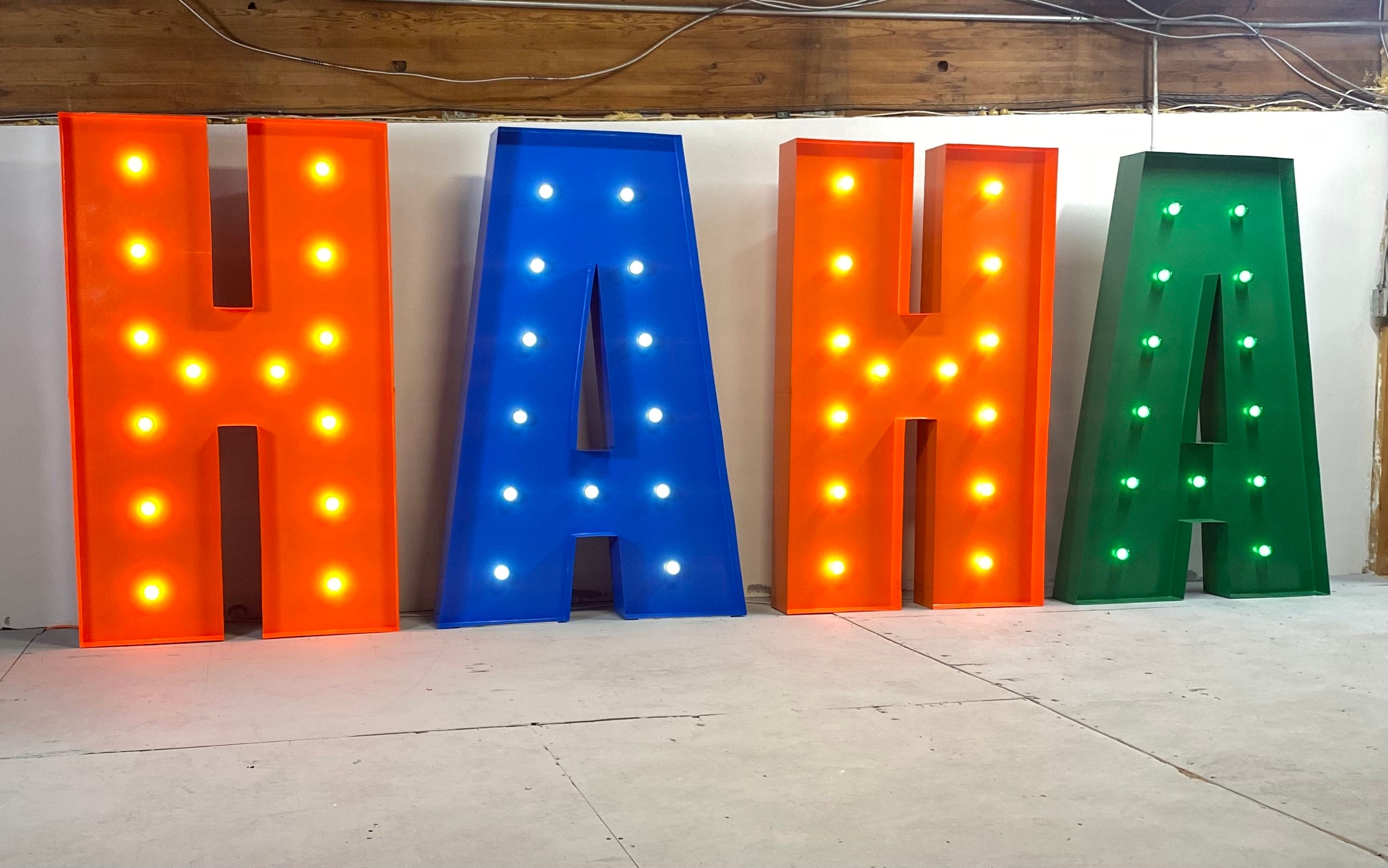 ALOHA Marquee Sign Large Marquee Letters 5ft Tall Large Light up ...