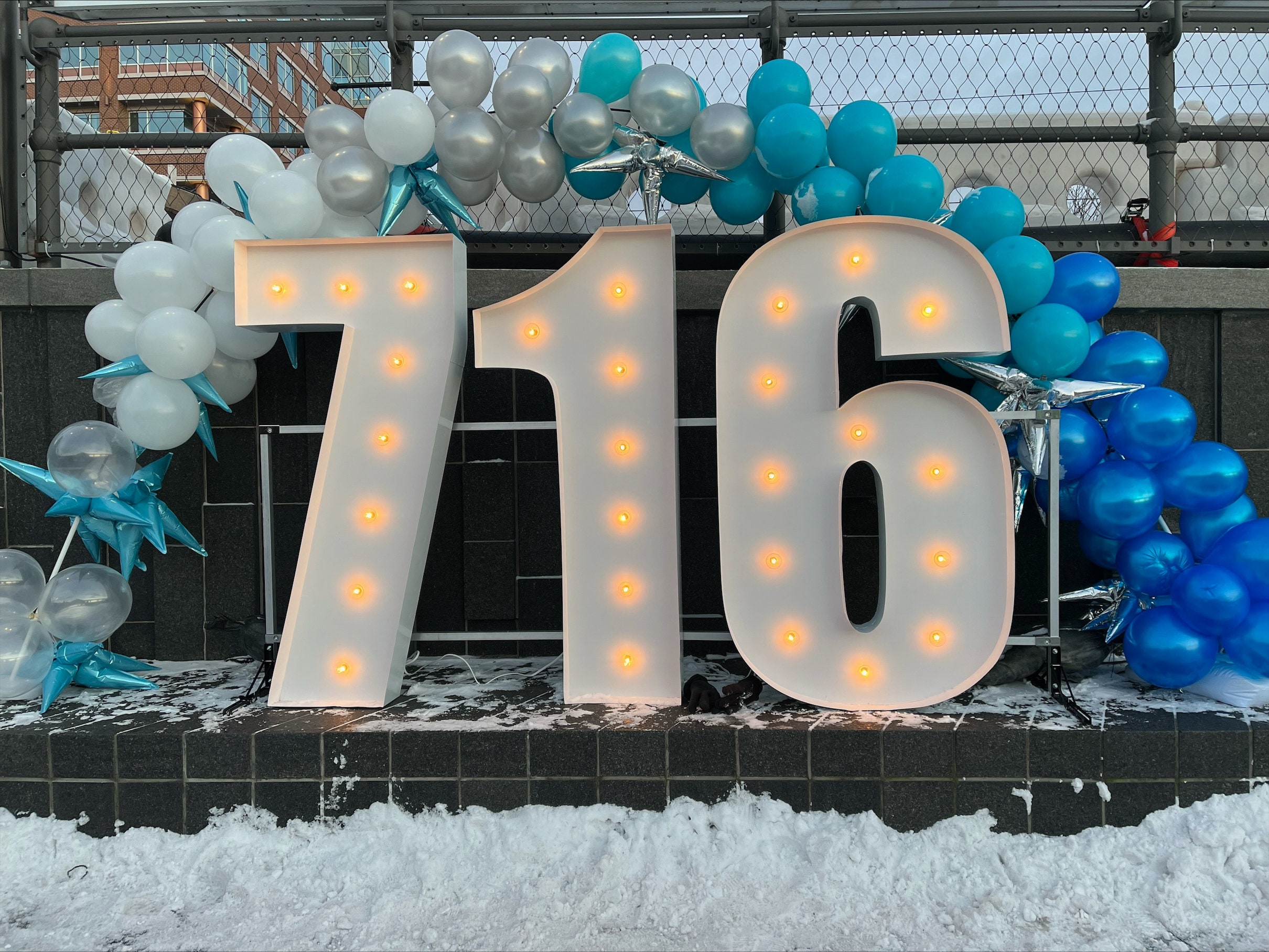 Large Marquee Numbers 5ft Tall | Large Light up Numbers 4ft 5ft 6ft ...