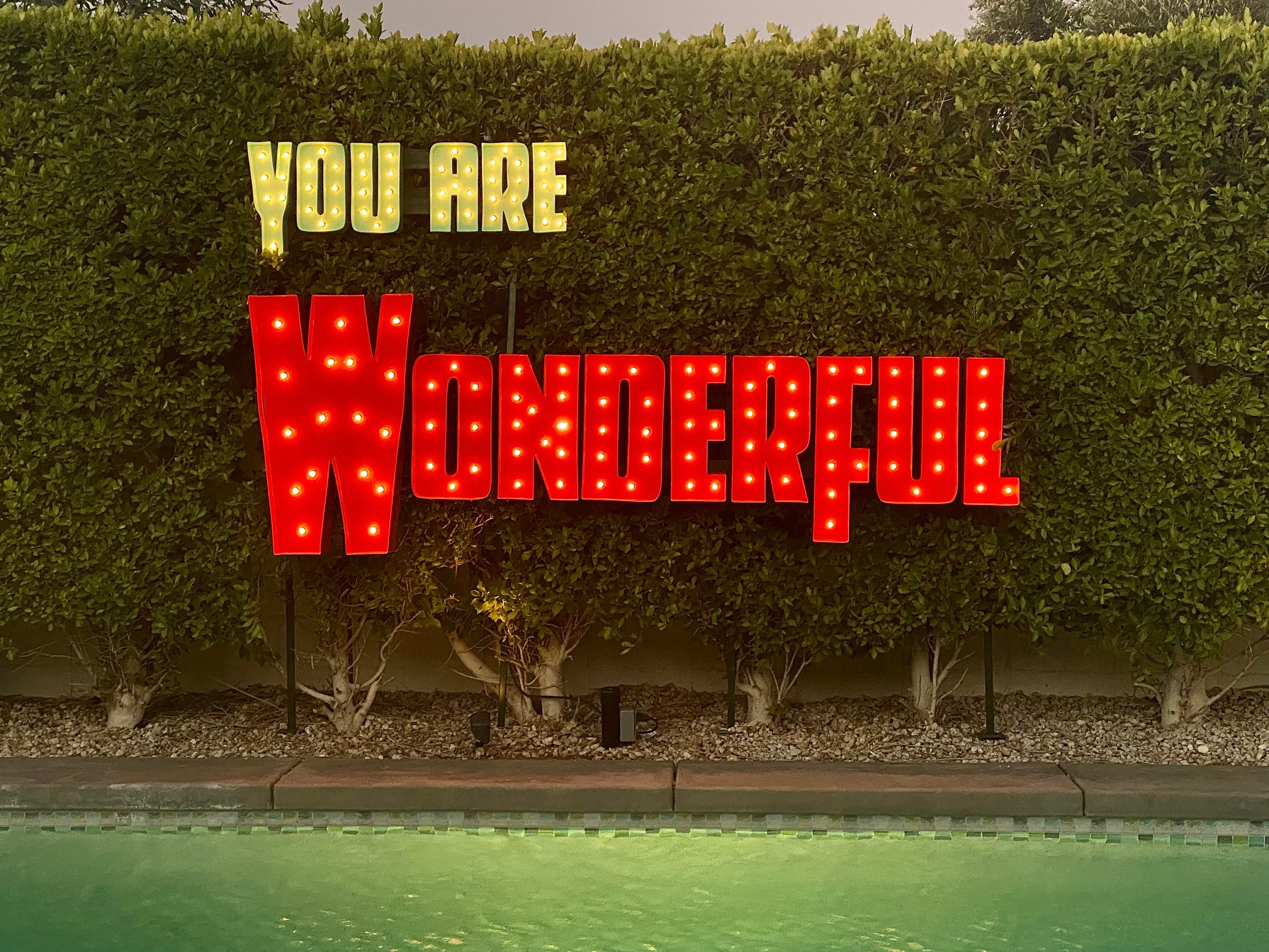 Colored Large Marquee Letters 5ft Tall Giant Light up Letters and ...