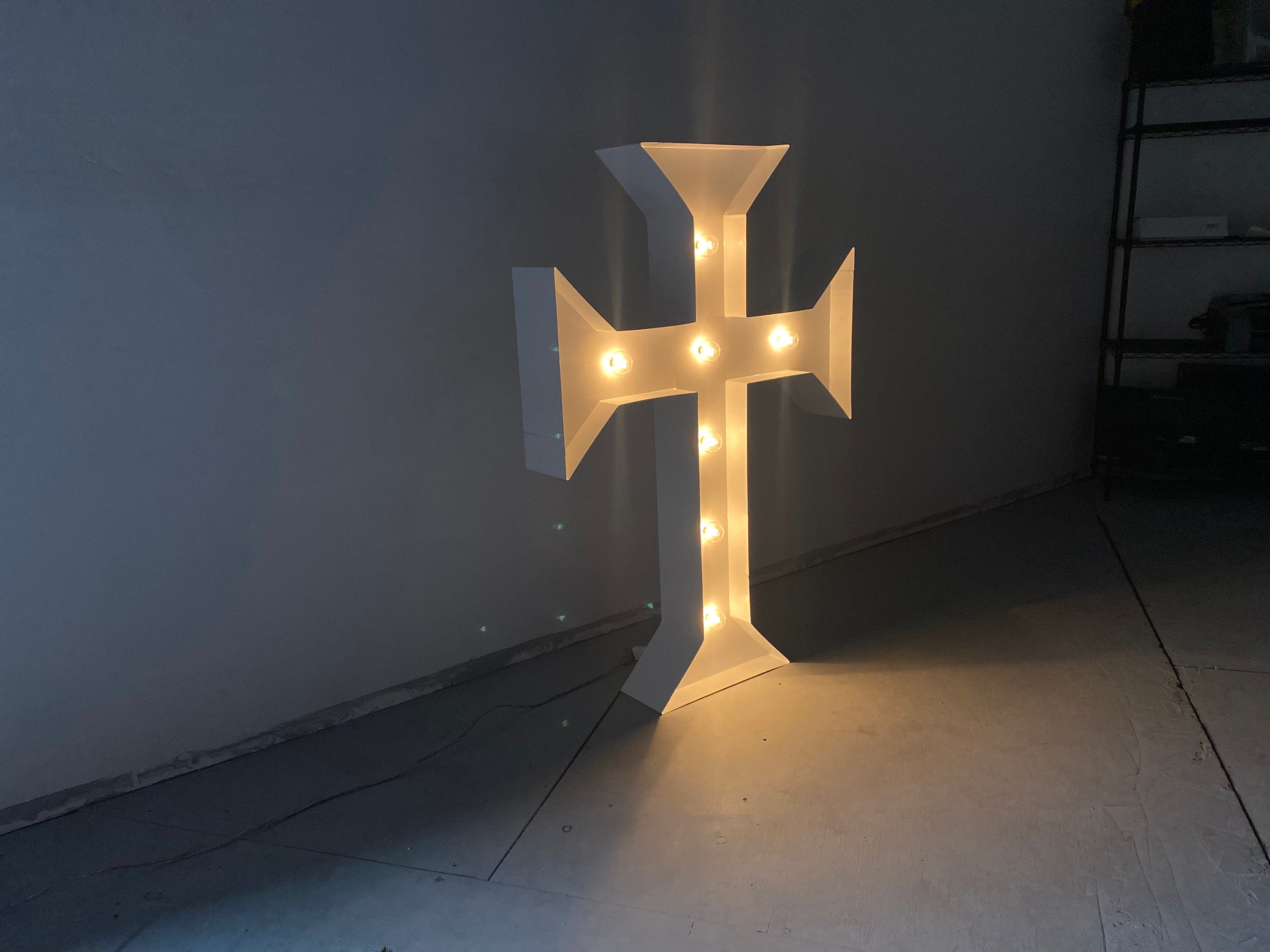 Large Lighted Cross 4ft 5ft Tall | Christmas Cross | Outdoor Christmas ...