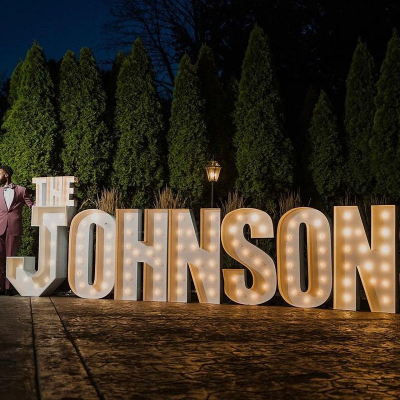 4 Foot Marquee Light up Letters - Etsy