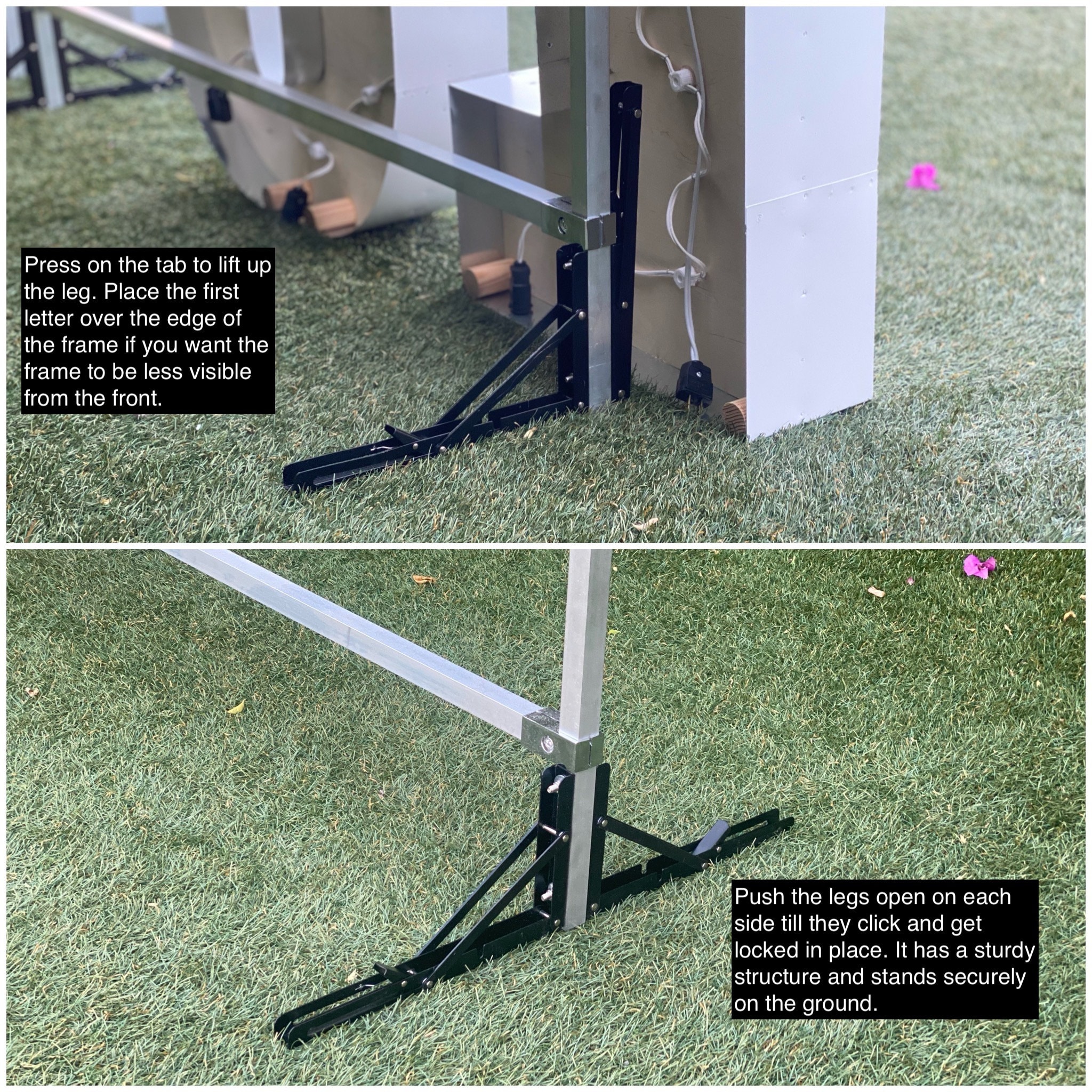 Marquee Letters Metal Stand for Large Marquee Letters, Large Light up ...