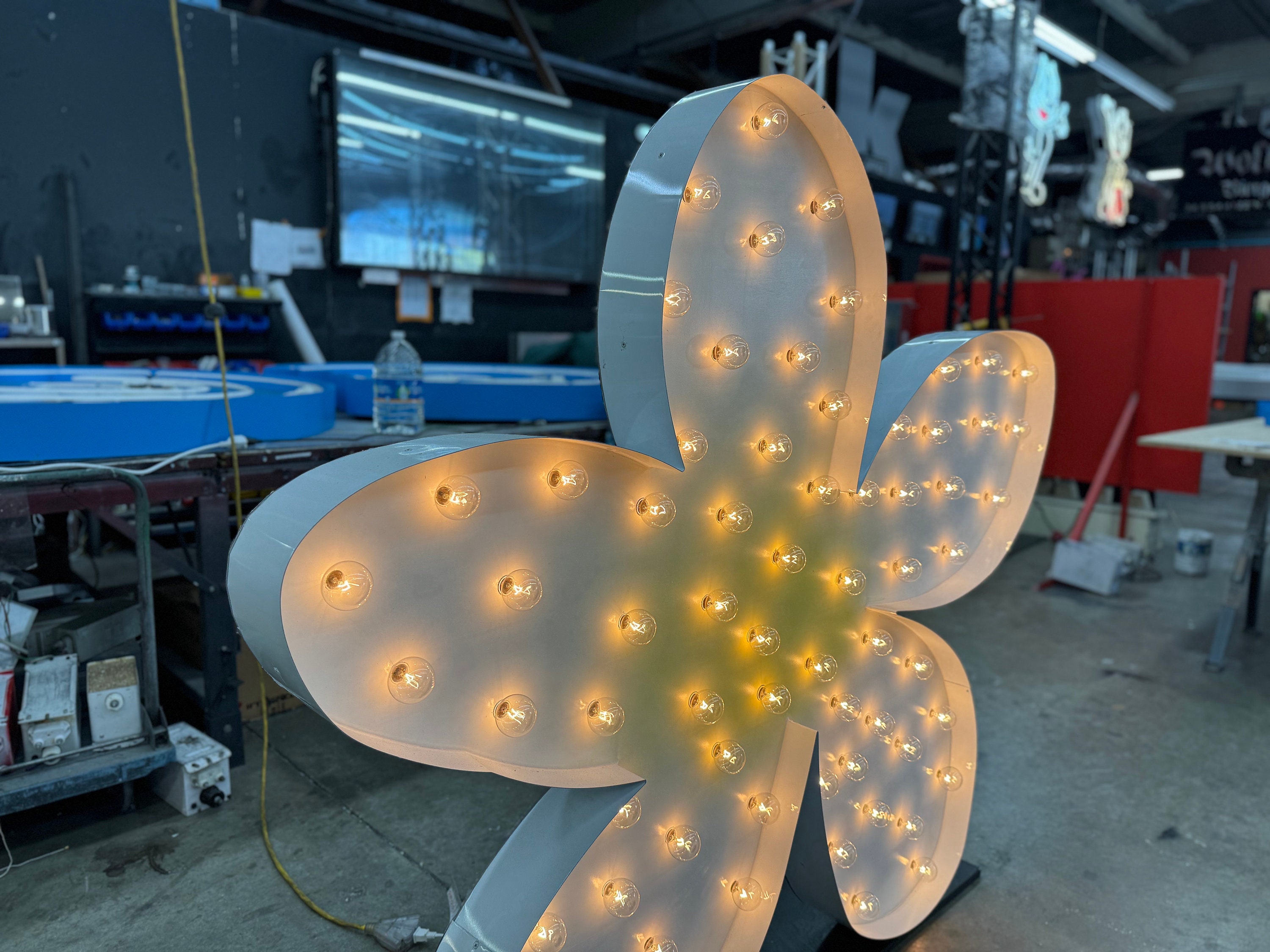 ALOHA Marquee Sign Large Light up Flower Plumeria Large Marquee Letters ...