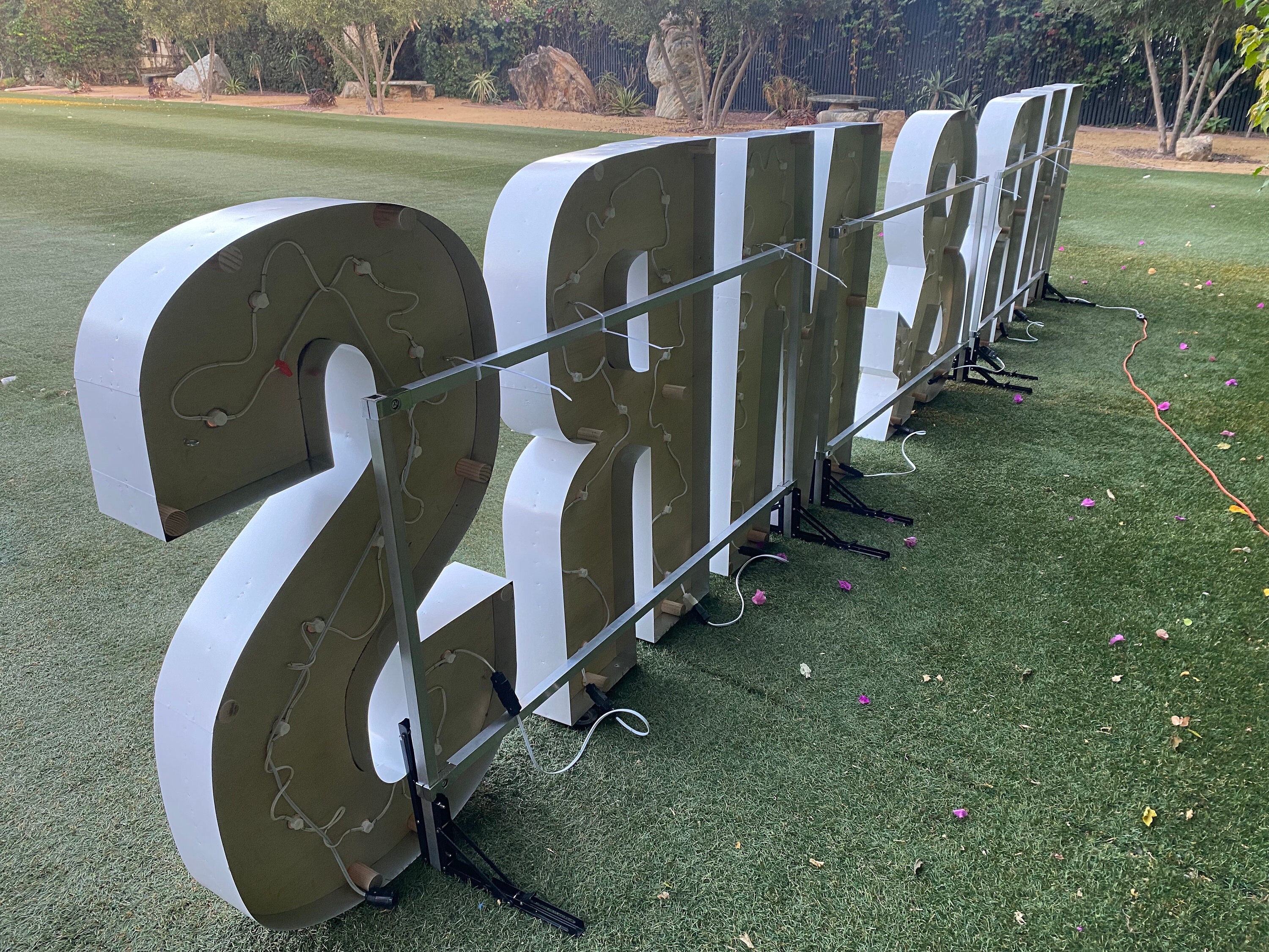 Marquee Letters Metal Stand for Large Marquee Letters, Large Light up ...