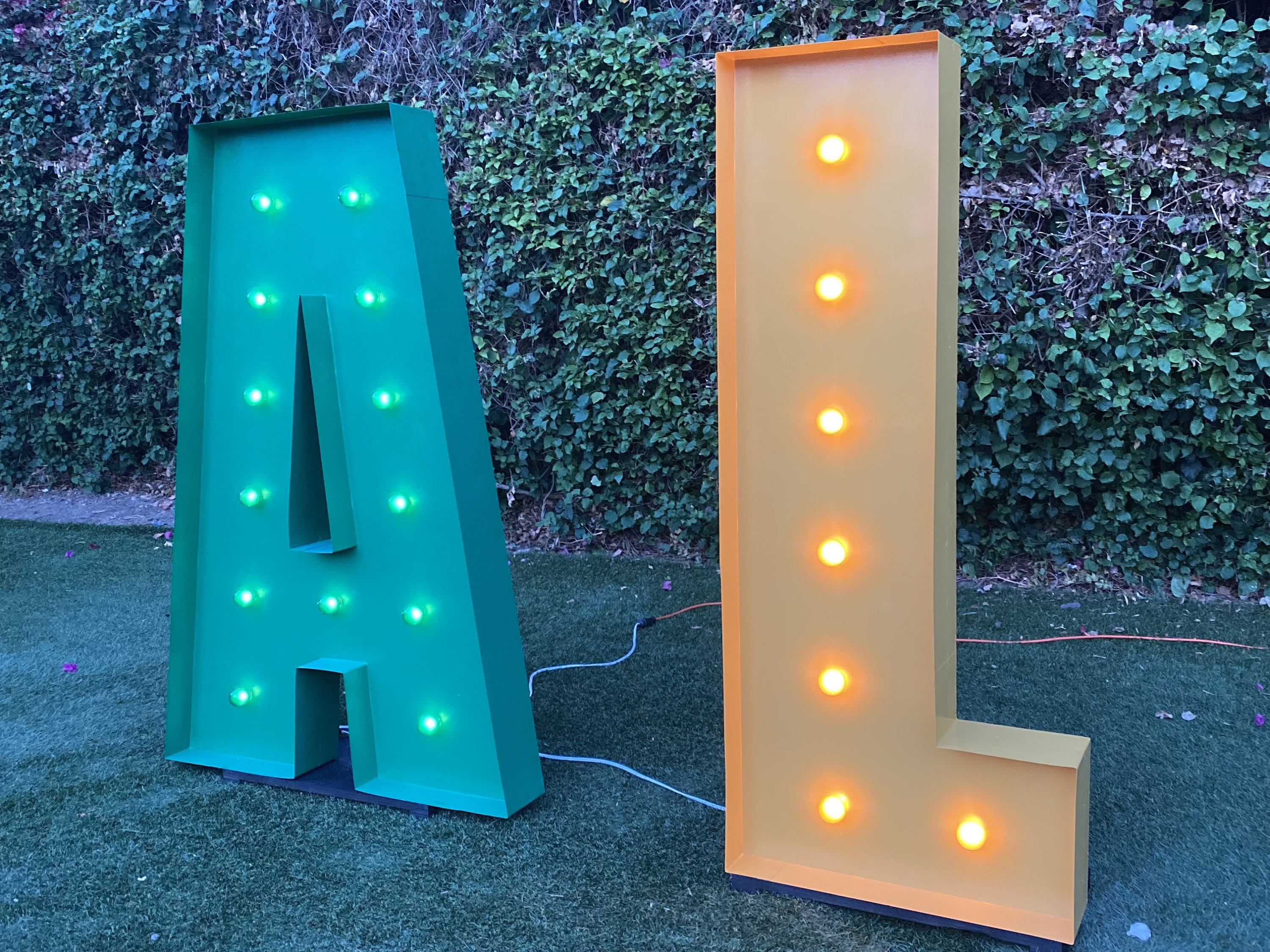ALOHA Marquee Sign Large Marquee Letters 5ft Tall Large Light up ...
