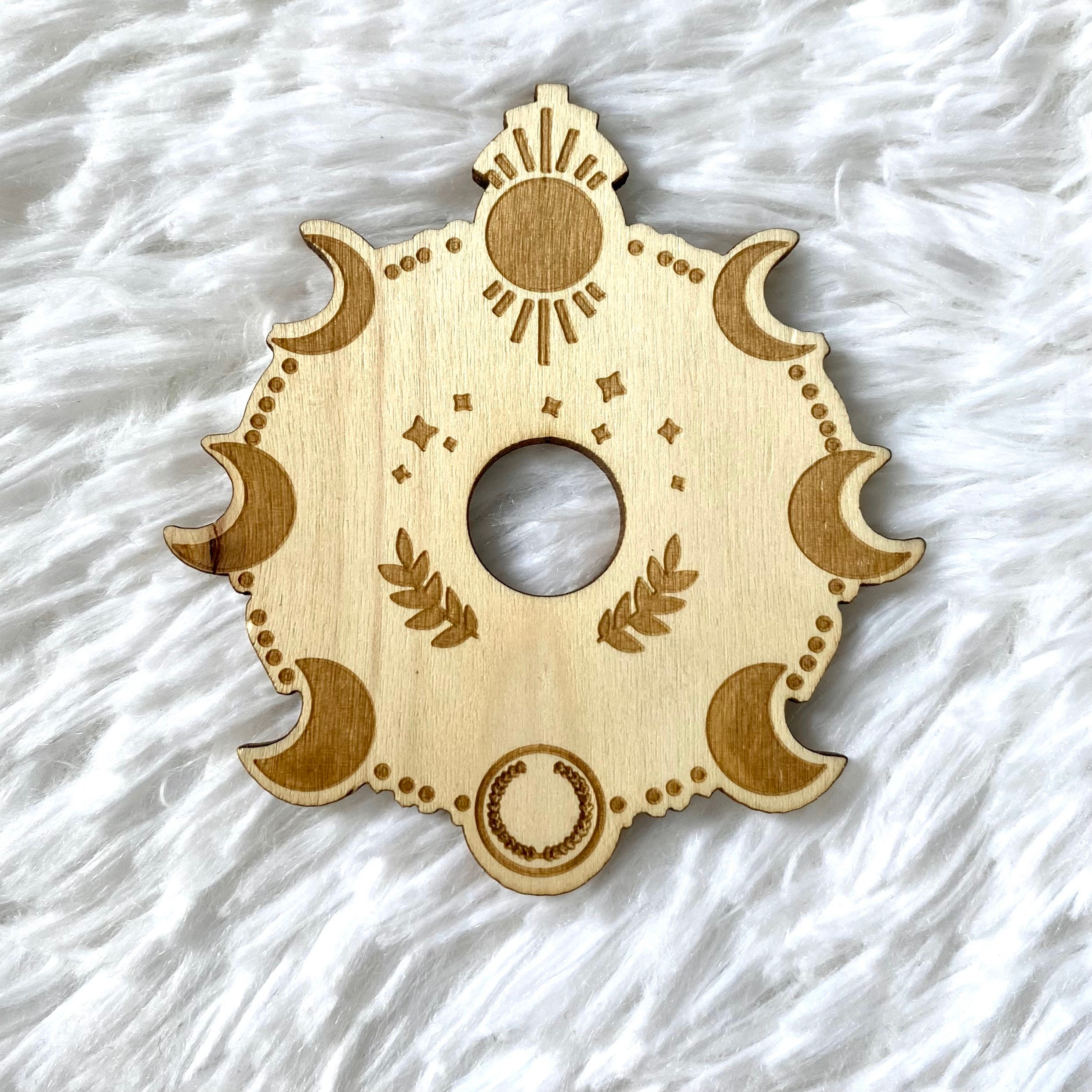 Wooden Sphere Stand Moon Phase Simple Design - Etsy