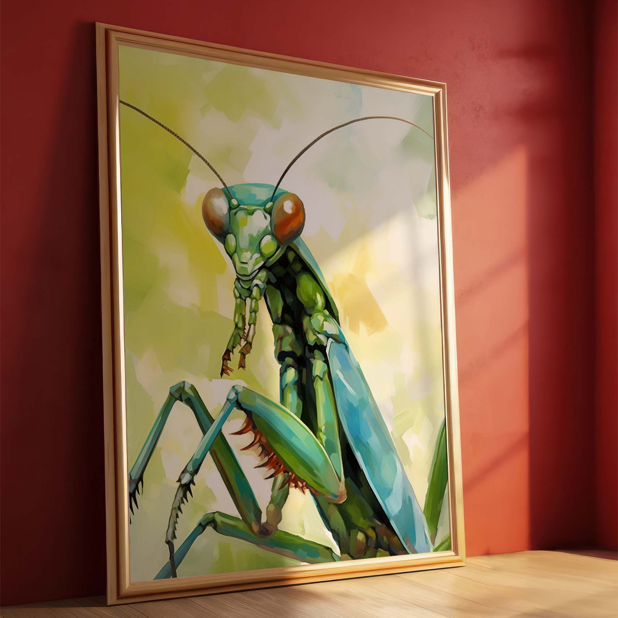 Praying Mantis Art Print Praying Mantis Art Painting - Etsy