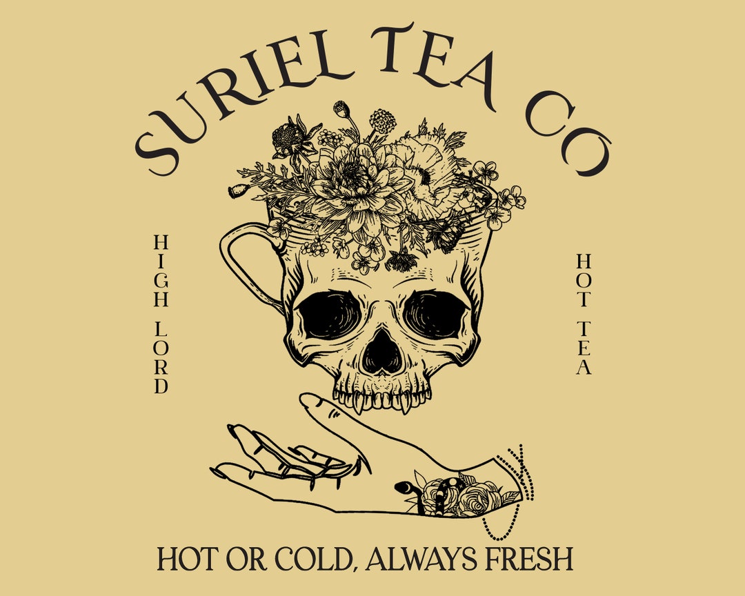 Suriel Tea Co PNG Hot Tea Png ACOTAR Png Book Lover Gift S - Etsy