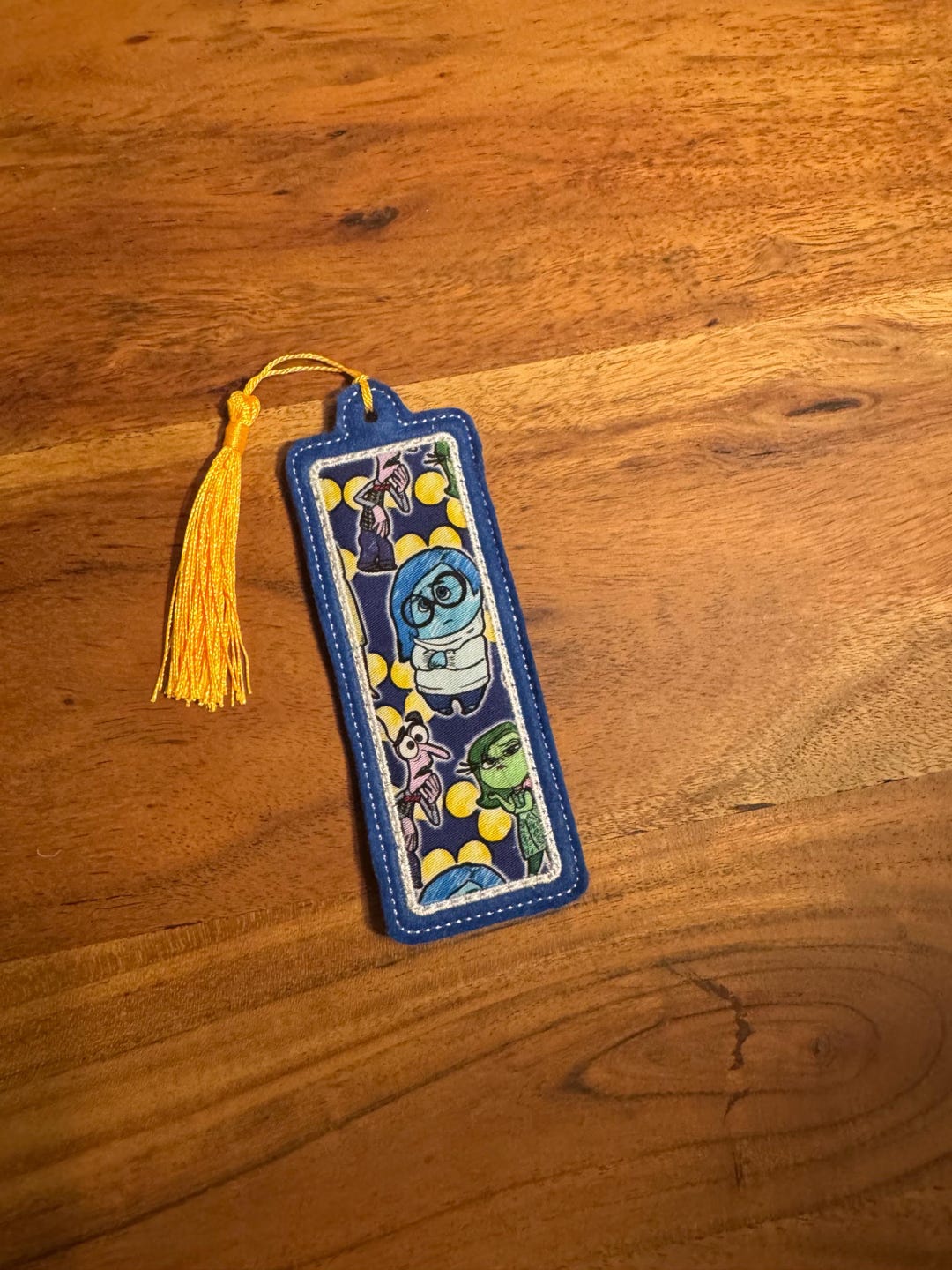 Inside Out Sadness Disney Pixar Fabric Bookmark Cute Bookish Merch Gift ...