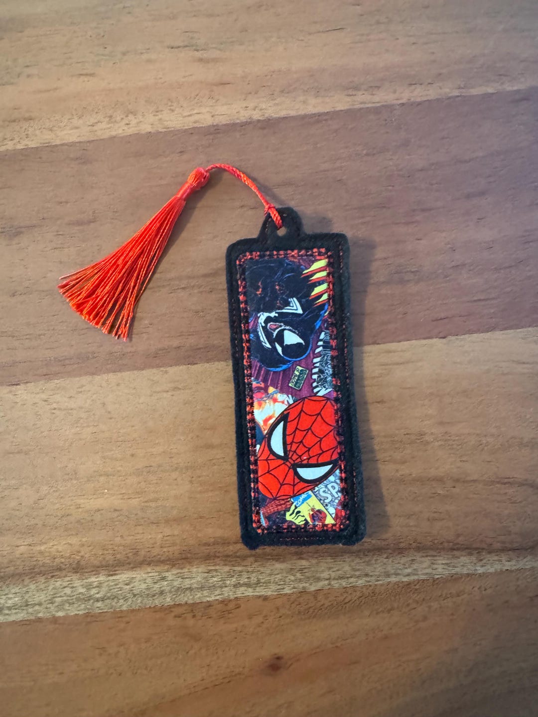 Spiderman and Venom Marvel Fabric Bookmark Cute Bookish Merch Gift for ...