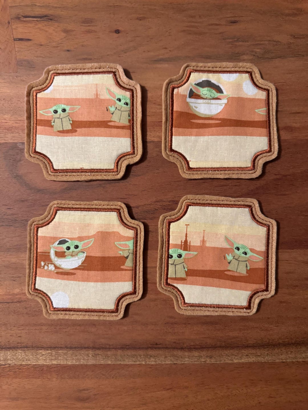 Grogu Disney Mandalorian Coaster Set, Housewarming Gift for Her, Him ...