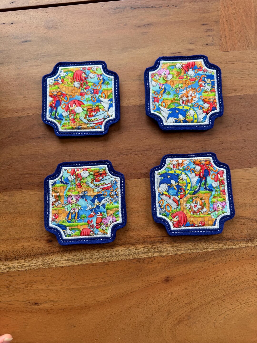 Sonic the Hedgehog Coaster Set, Housewarming Gift for Gamer, Her, Him ...