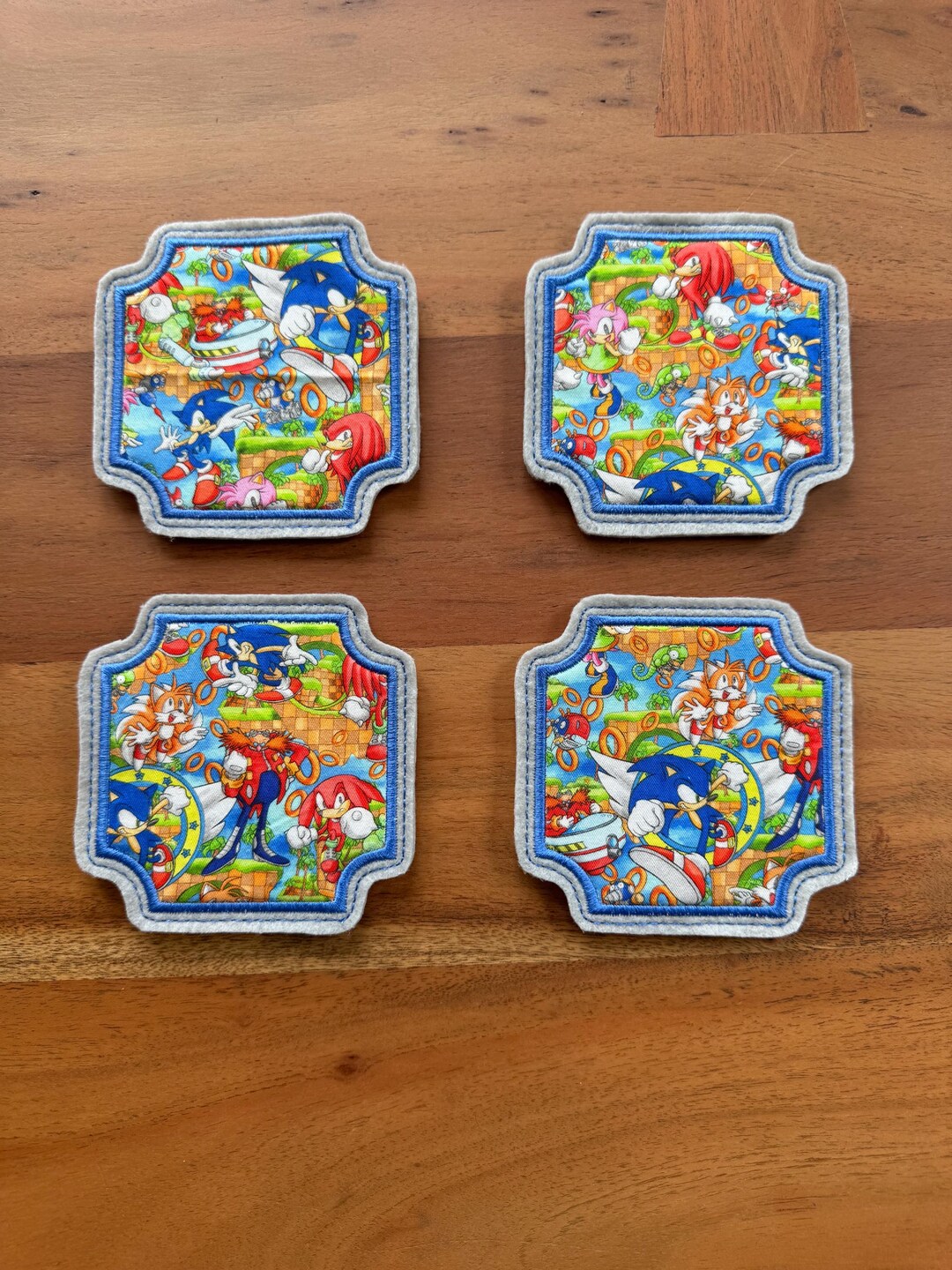 Sonic the Hedgehog Coaster Set - Etsy