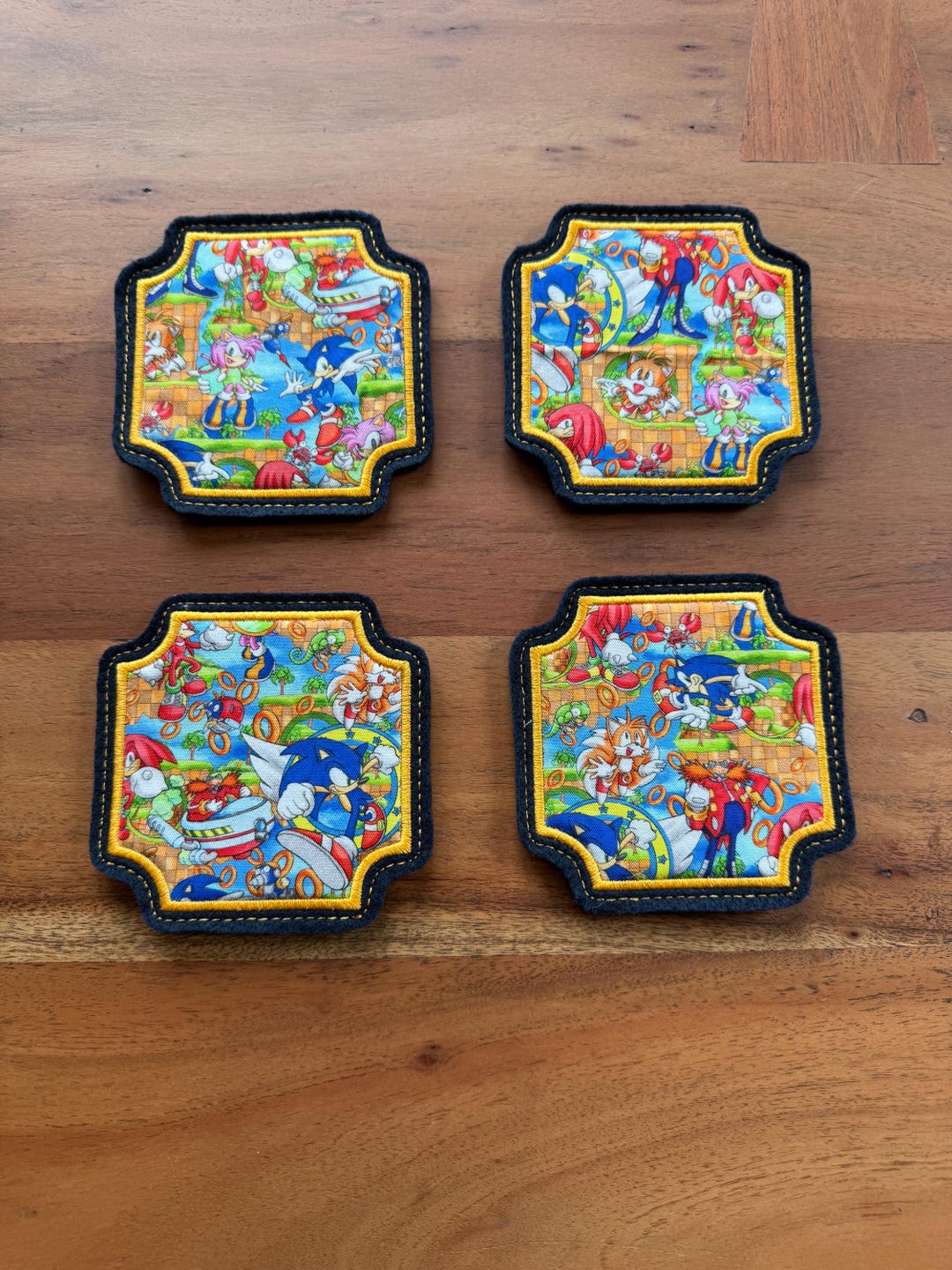 Sonic the Hedgehog Coaster Set, Housewarming Gift for Gamer, Her, Him ...
