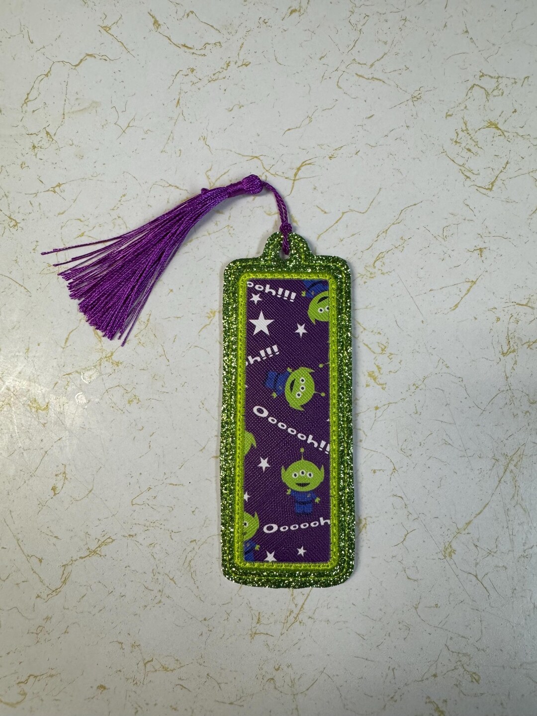 Little Green Alien Disney Pixar Fabric Bookmark Cute Bookish Merch Gift ...
