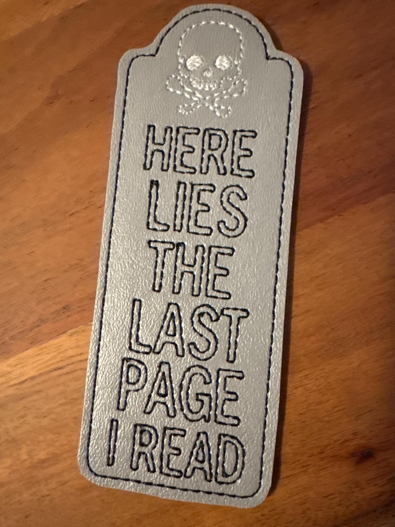 Here Lies the Last Page Tombstone Bookmark Cute Bookish Merch Gift for ...